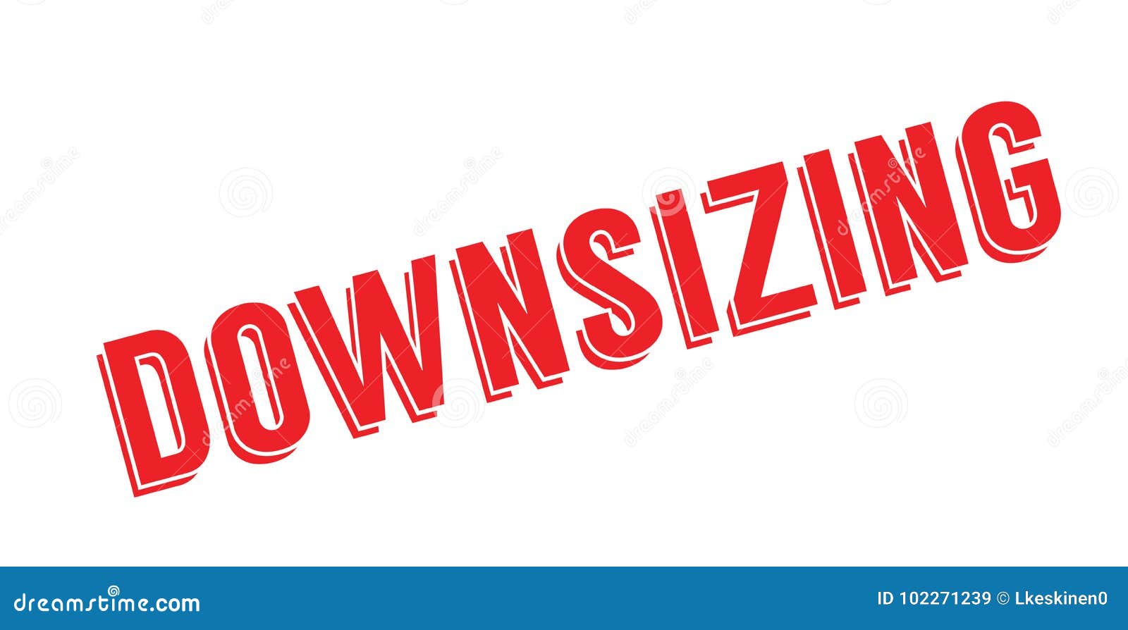 Downsizing rubber stamp stock vector. Illustration of curtail - 102271239