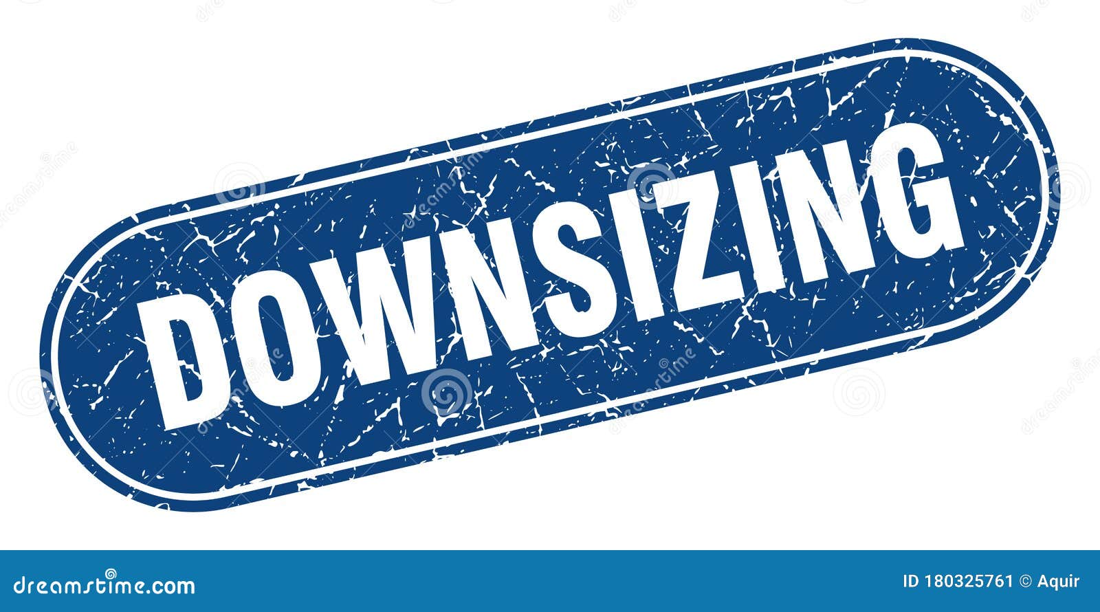 Downsizing Sign. Downsizing Grunge Stamp Stock Vector - Illustration of ...