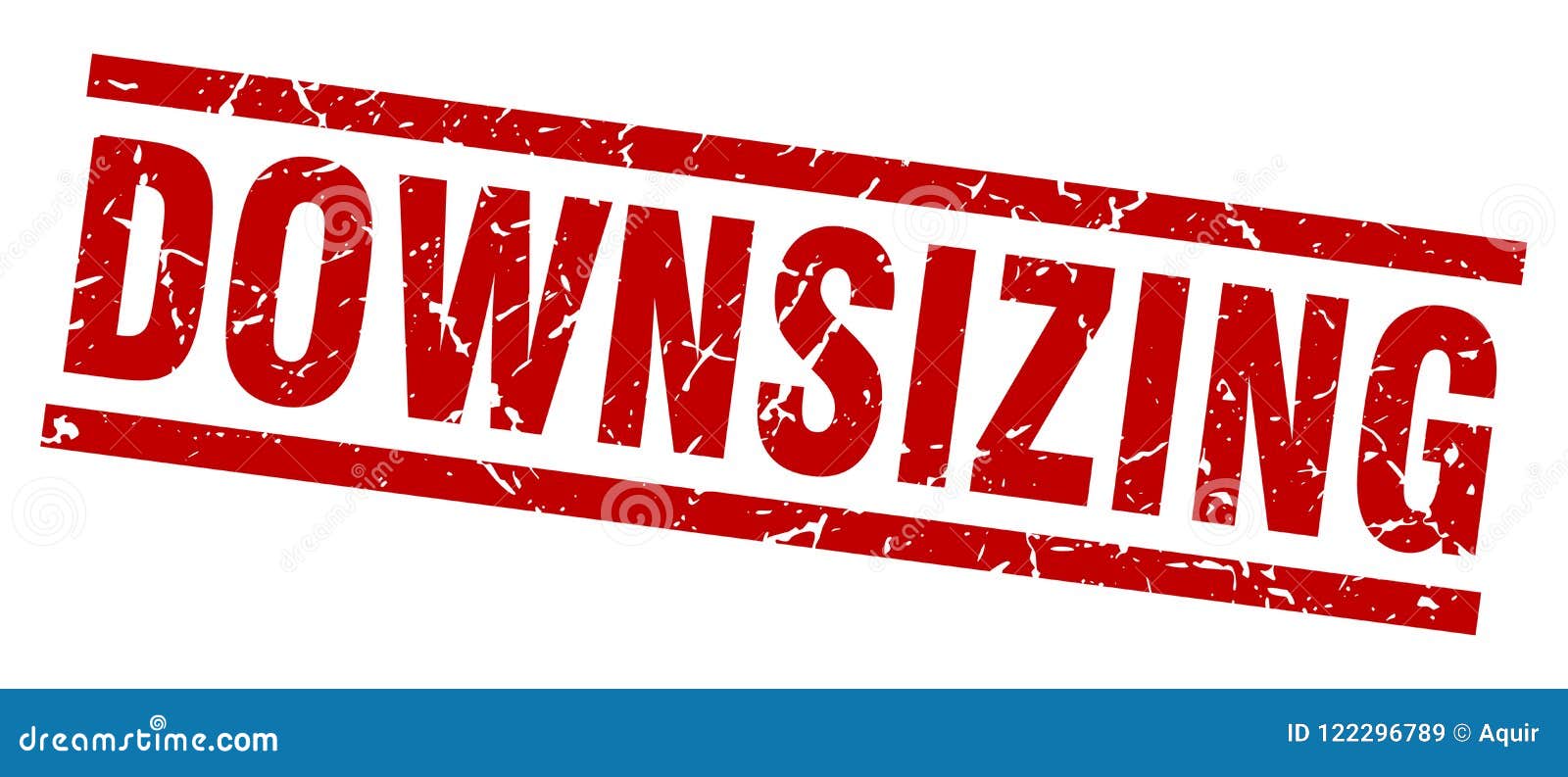 Downsizing stamp stock vector. Illustration of seal - 122296789