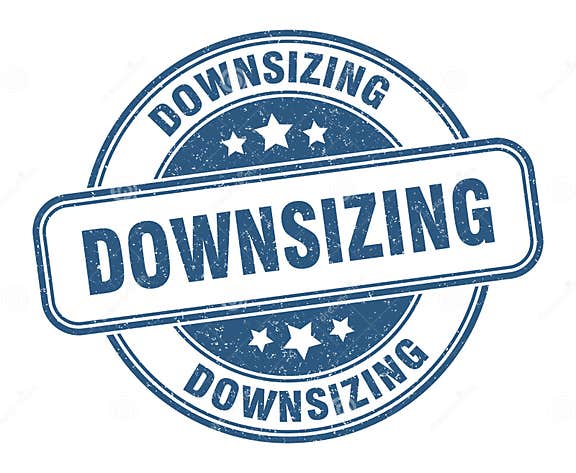 Downsizing Stamp. Downsizing Round Grunge Sign Stock Vector ...