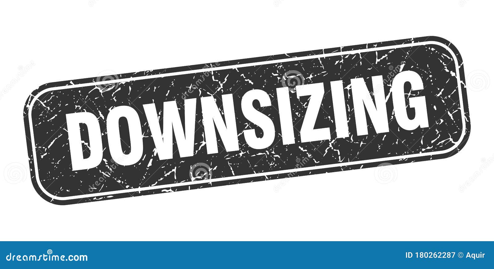 Downsizing Stamp. Downsizing Square Grungy Isolated Sign Stock Vector ...