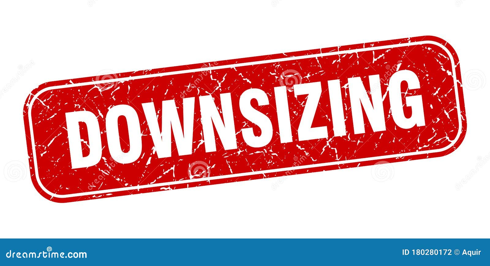 Downsizing Red Stamp Vector Illustration | CartoonDealer.com #119418480