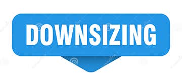 Downsizing Sticker. Downsizing Sign on Transparent Background Stock ...