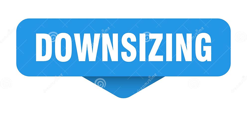 Downsizing Sticker. Downsizing Sign on Transparent Background Stock ...