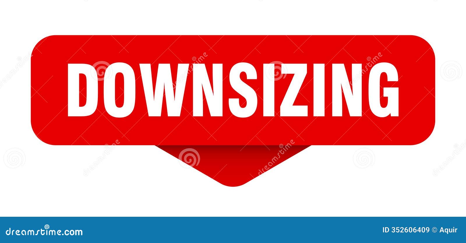 Downsizing Sticker. Downsizing Sign on Transparent Background Stock ...
