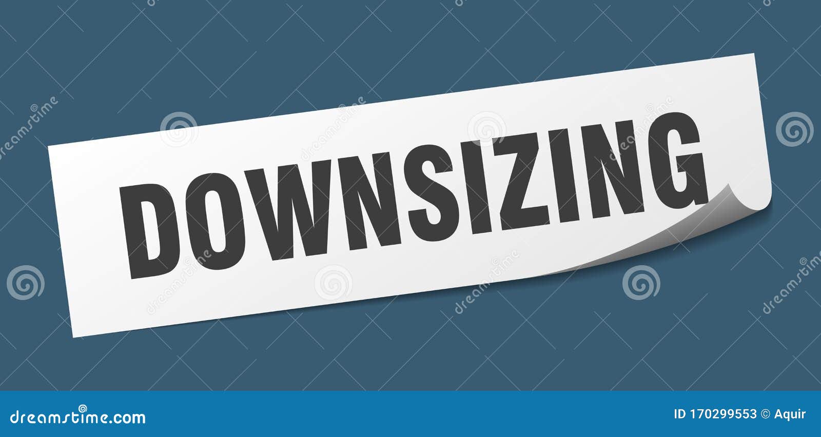 Downsizing Sticker. Downsizing Square Sign Stock Vector - Illustration ...