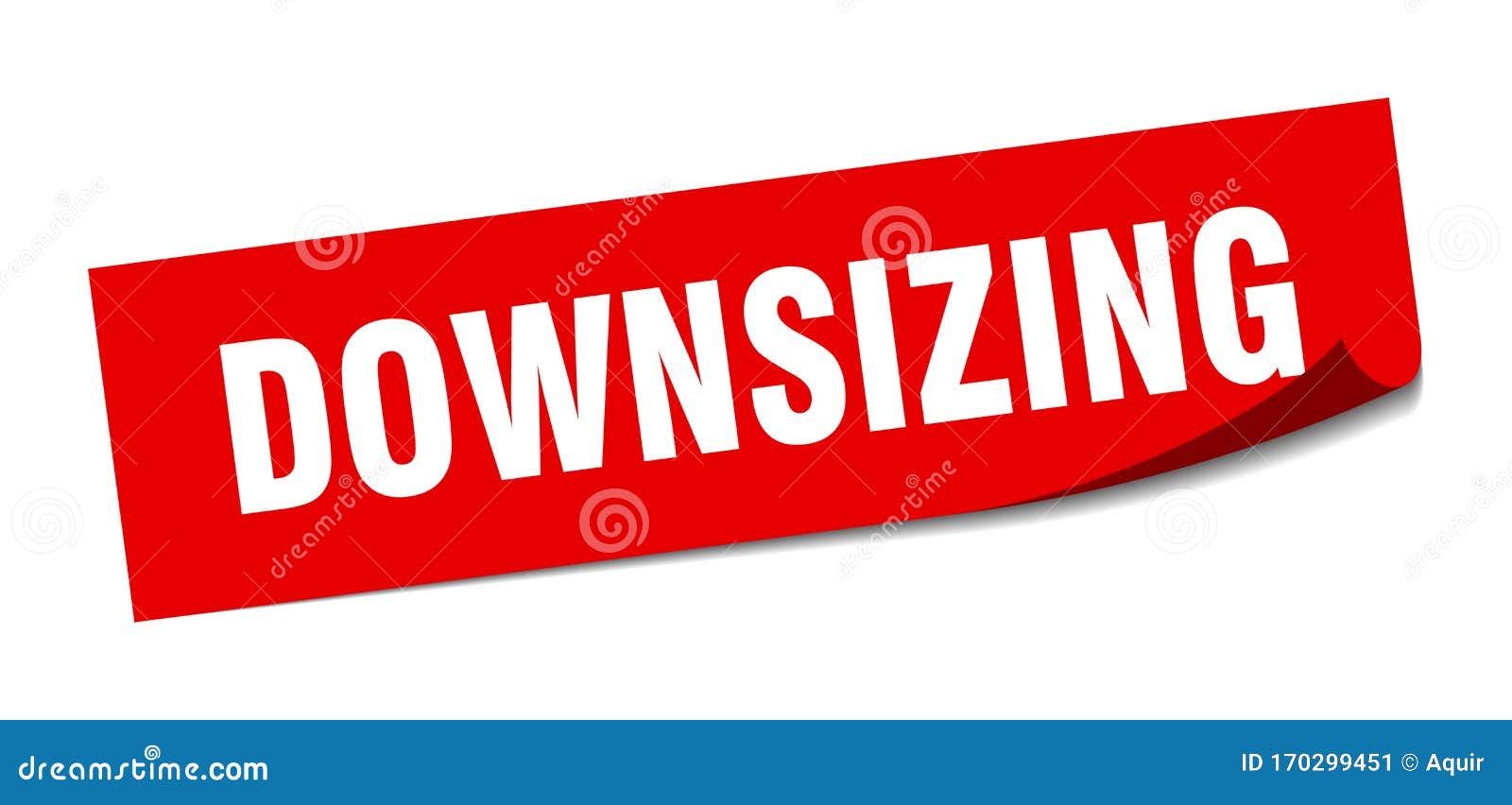 Downsizing Sticker. Downsizing Square Sign Stock Vector - Illustration ...