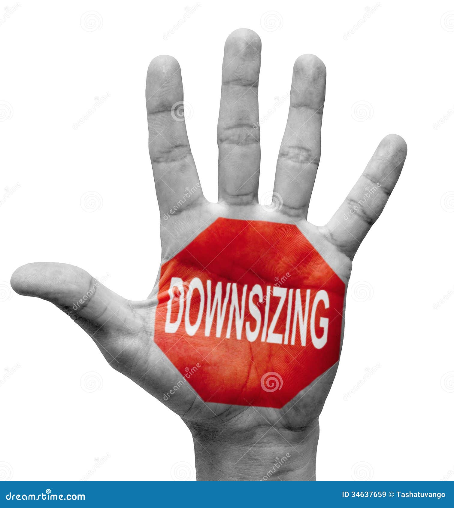 Downsizing. Stop Concept. stock image. Image of psychological - 34637659