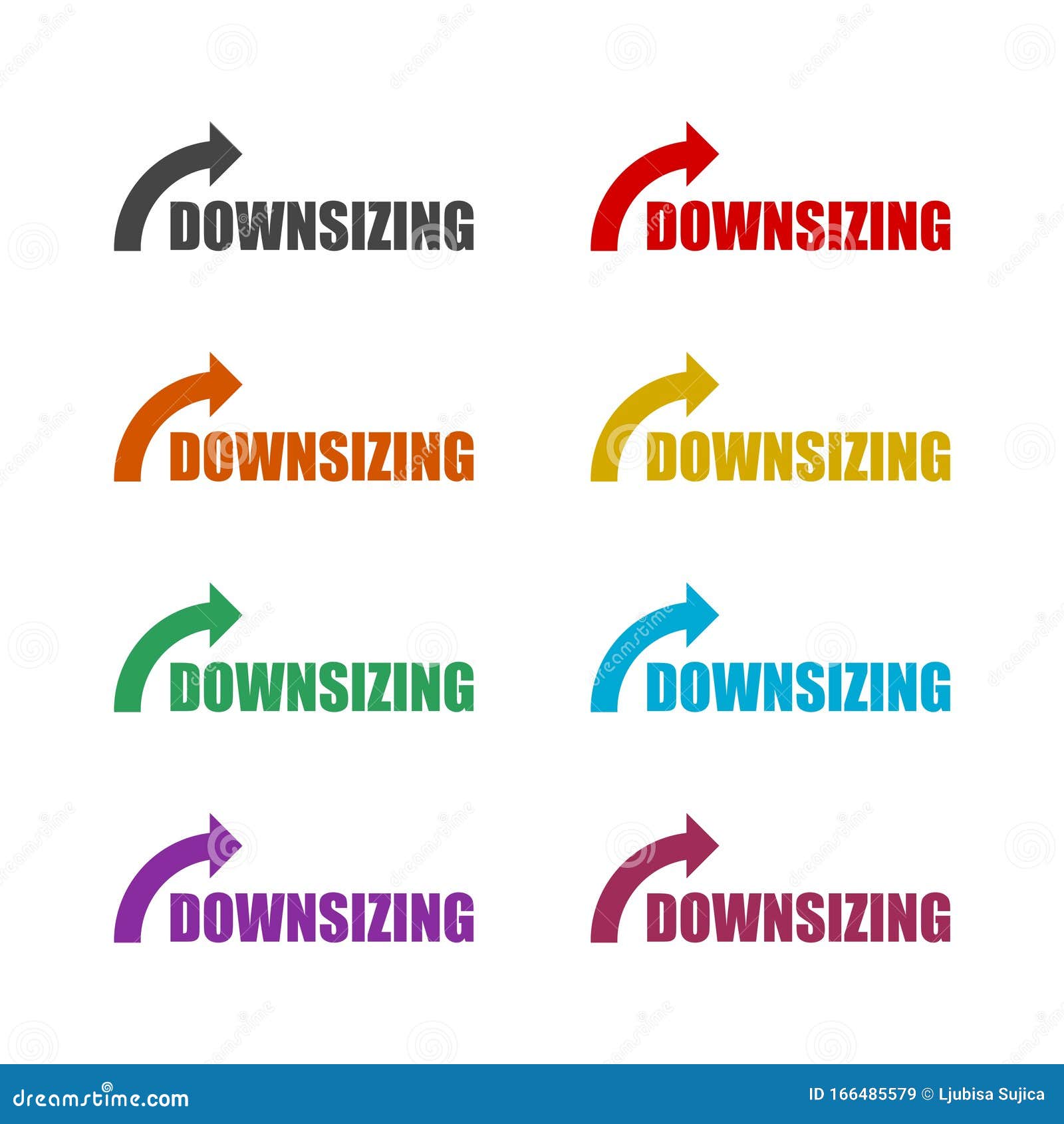 Downsizing Word Cloud Concept On A Blackboard Royalty-Free Stock Photo ...