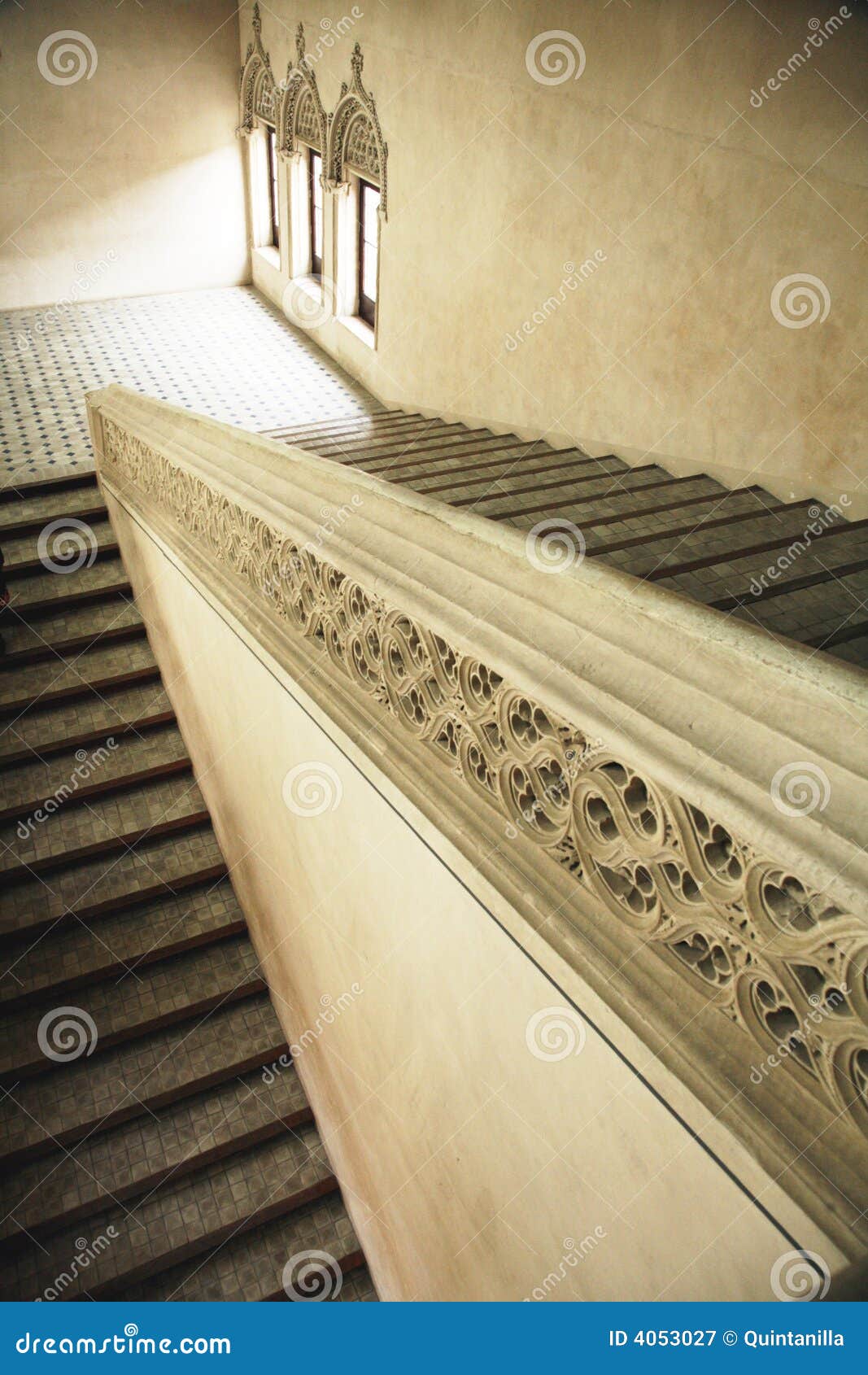 Downstairs stock image. Image of castle, wall, stairs - 4053027