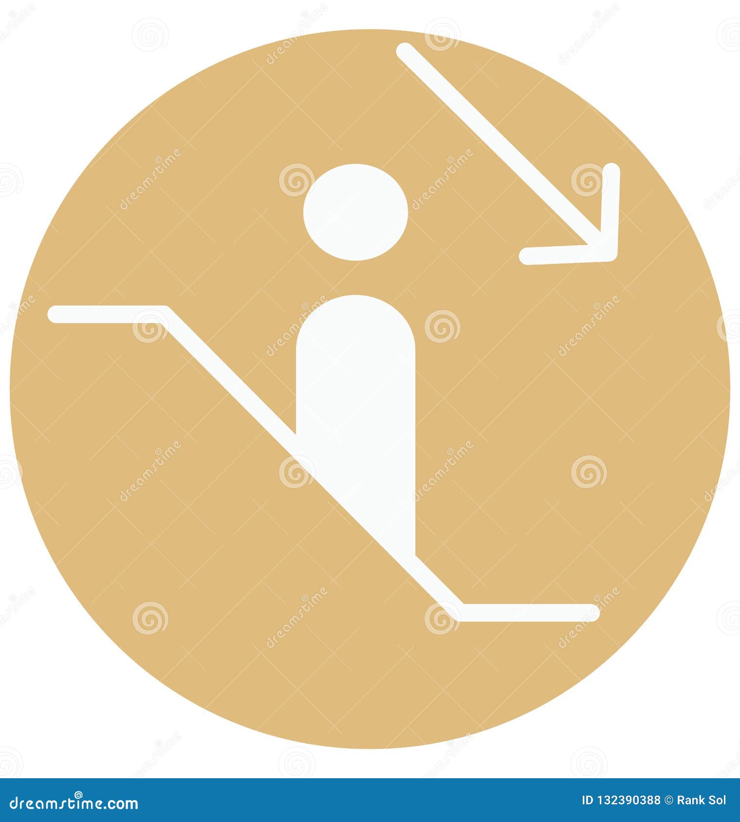 Downstairs Isolated Vector Icon that Can Be Easily Edit or Modified ...