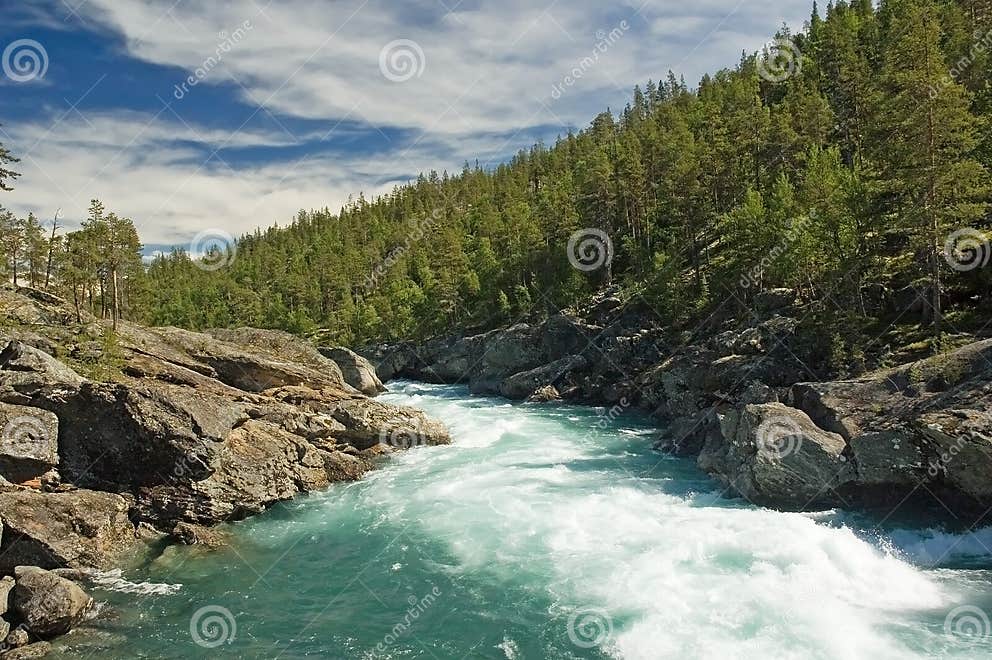 Downstream stock photo. Image of landscape, stone, river - 1128958
