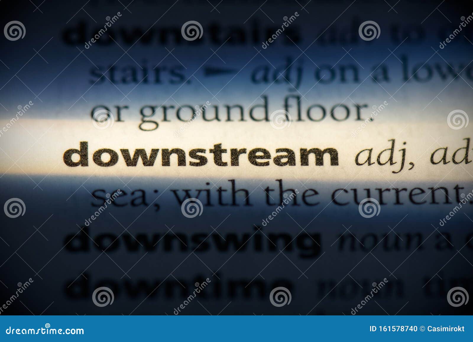 Downstream stock photo. Image of detail, info, closeup - 161578740