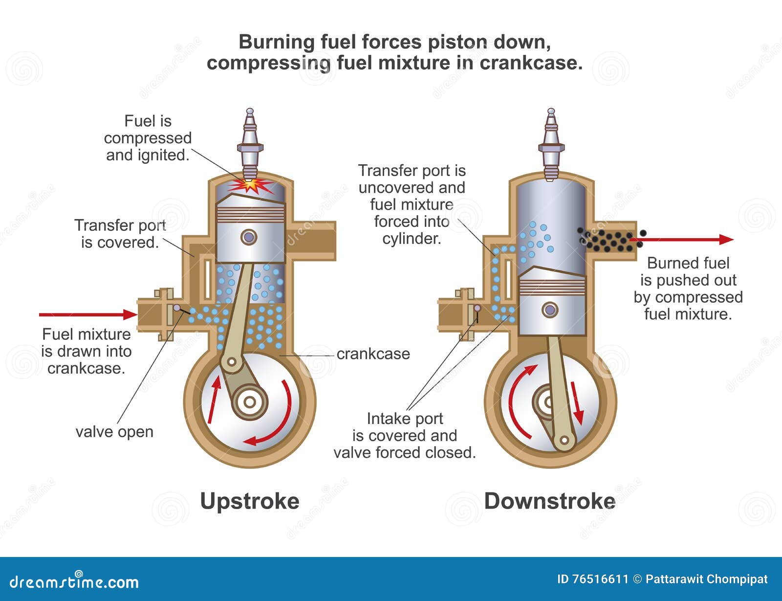 Downstroke do Upstroke ilustração do vetor. Ilustração de pelotas ...
