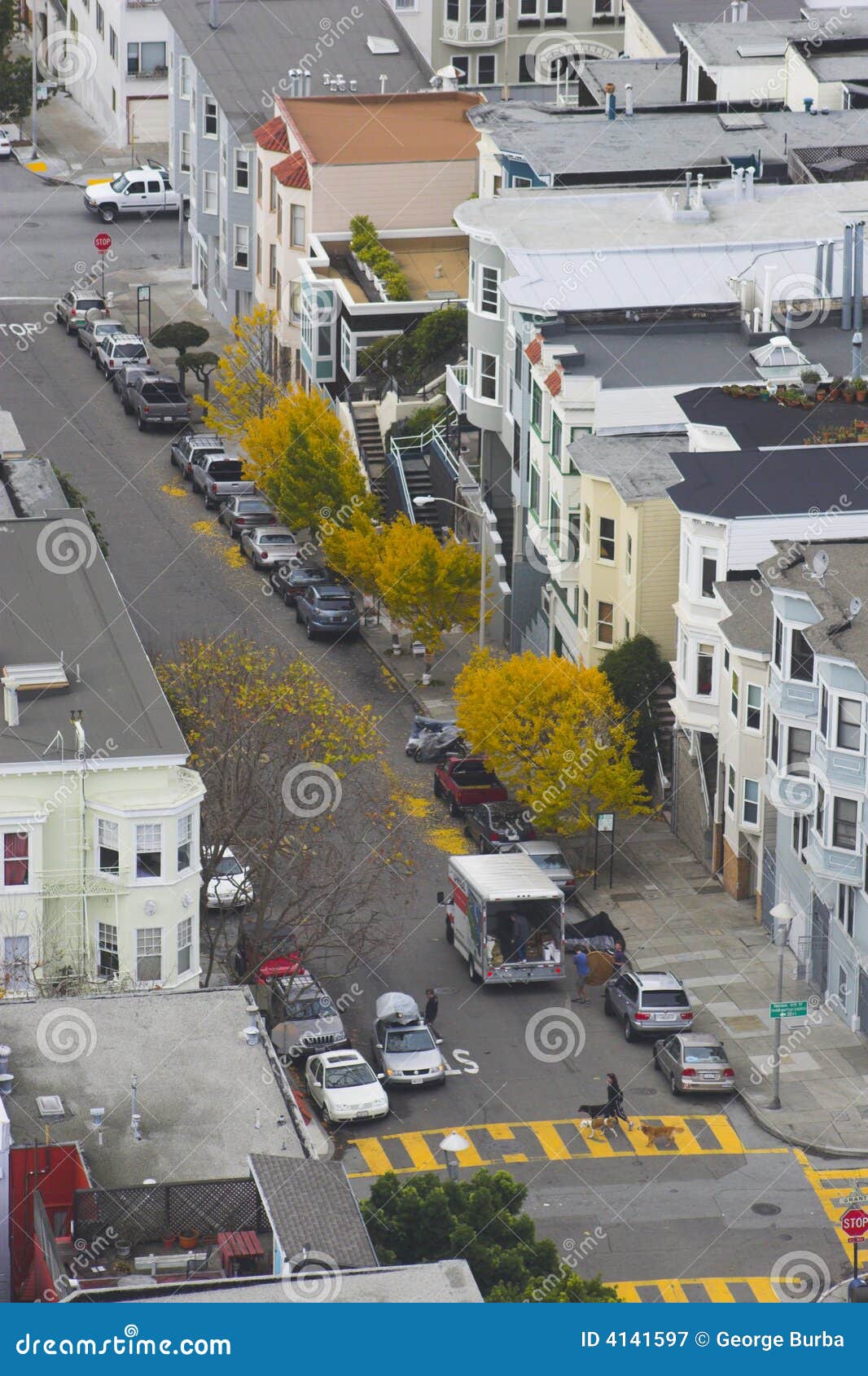 Downtown stock image. Image of place, movement, building - 4141597