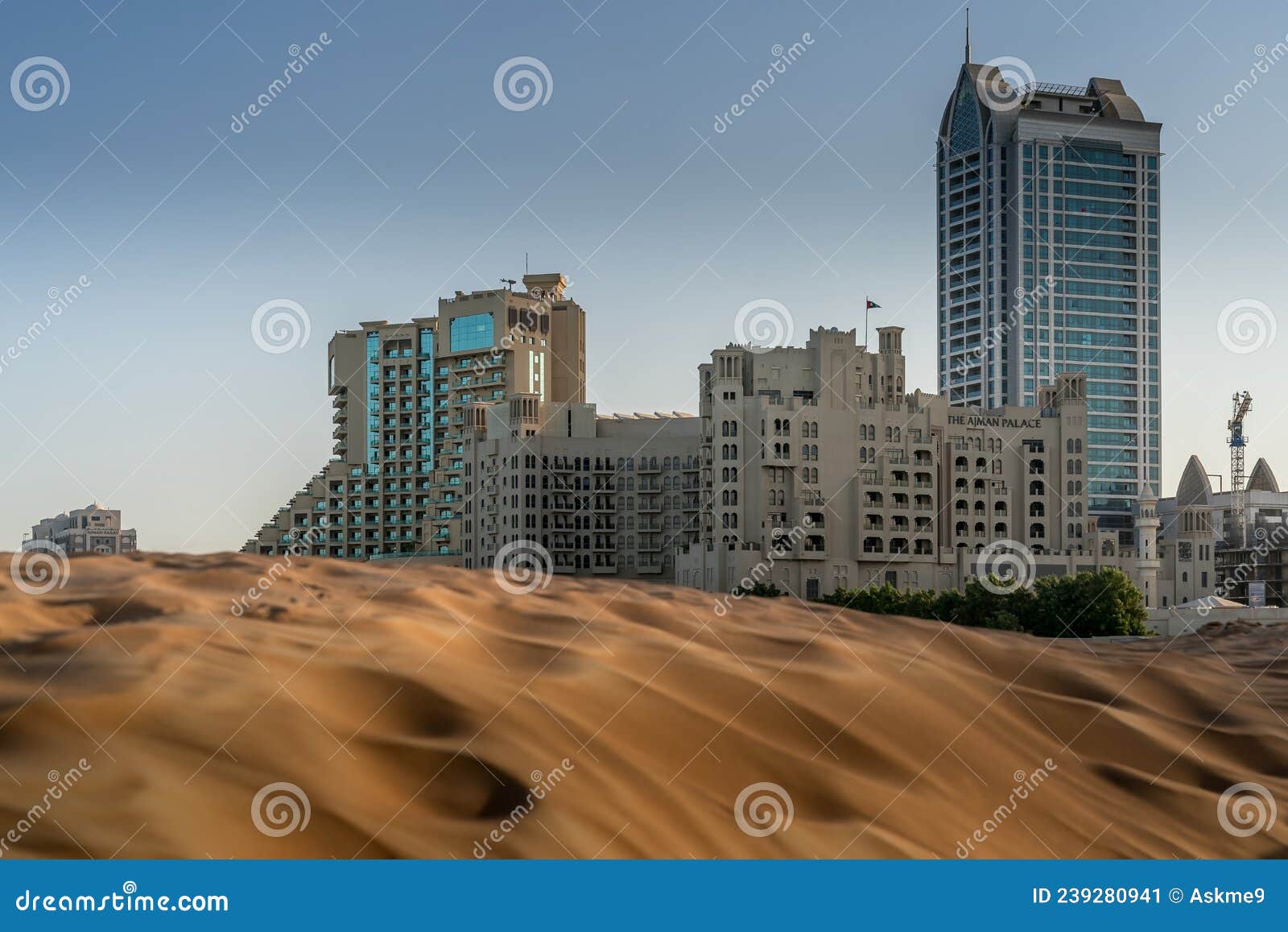 Downtown Ajman editorial photo. Image of buildings, emirate - 239280941