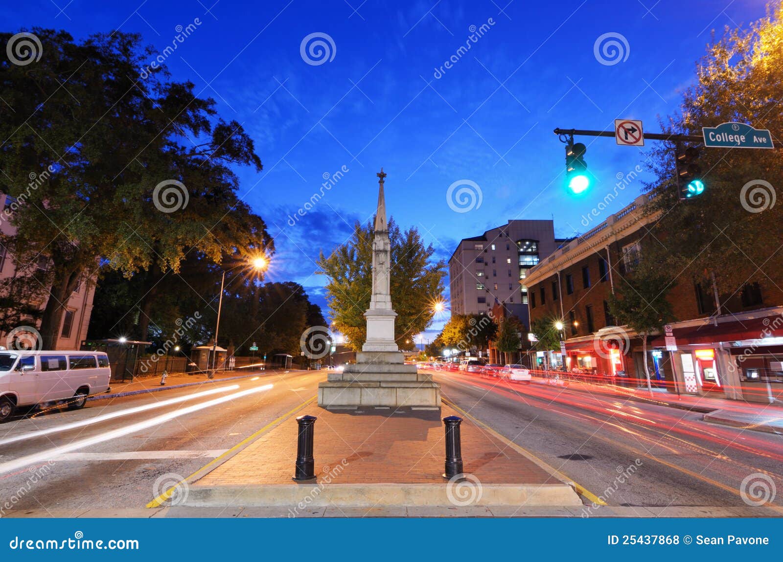 Downtown Athens Georgia stock photo. Image of road, georgia - 25437868