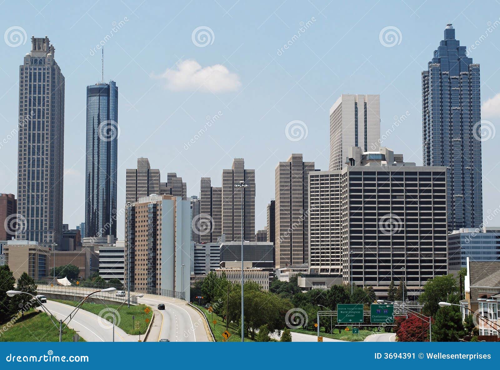 Downtown Atlanta, Georgia stock image. Image of cityscape - 3694391