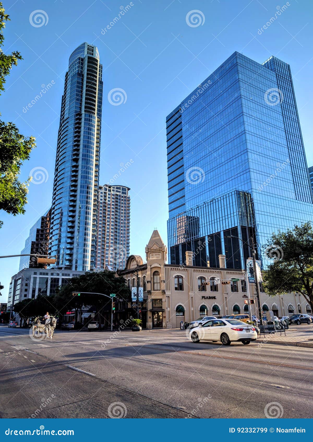 Downtown Austin Texas editorial stock image. Image of streets - 92332799