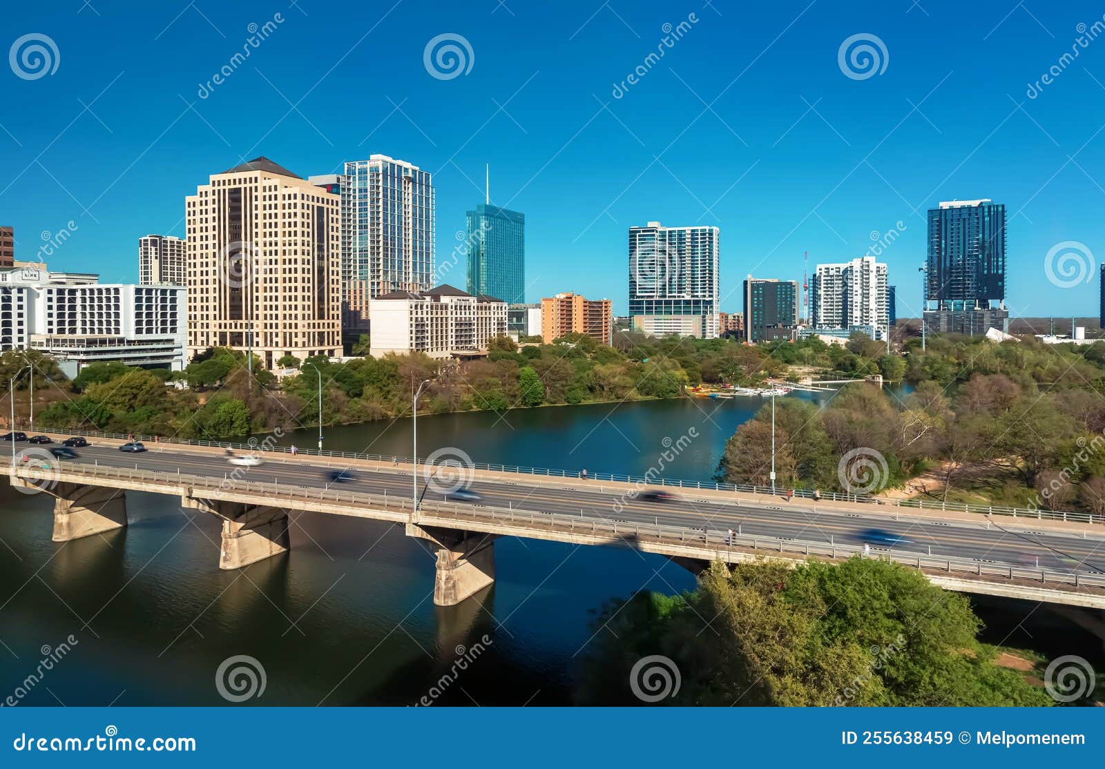 Downtown Austin Texas Skyline and Colorado River Editorial Stock Image ...