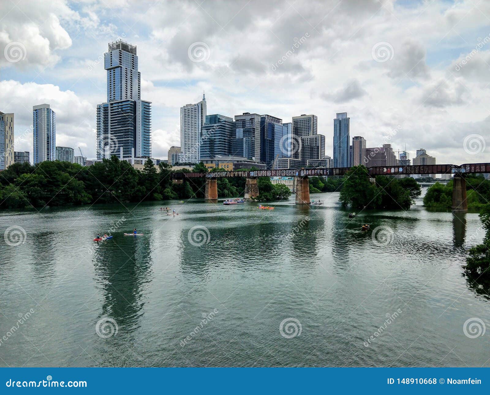 Downtown Austin Texas on a Sunny Day Editorial Stock Photo - Image of ...
