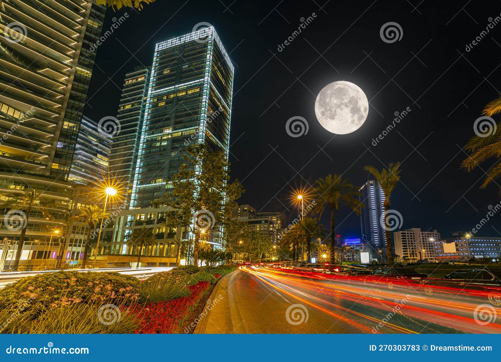 Downtown Beirut, Lebanon stock image. Image of skyscraper - 270303783