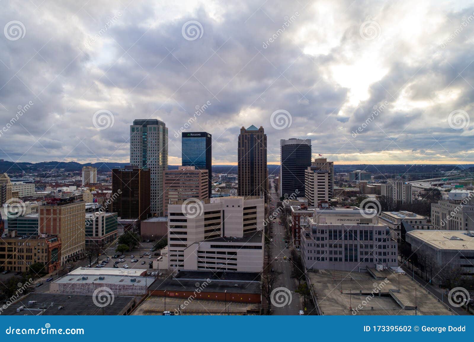 Downtown Birmingham Alabama Stock Photo - Image of tourism, downtown ...