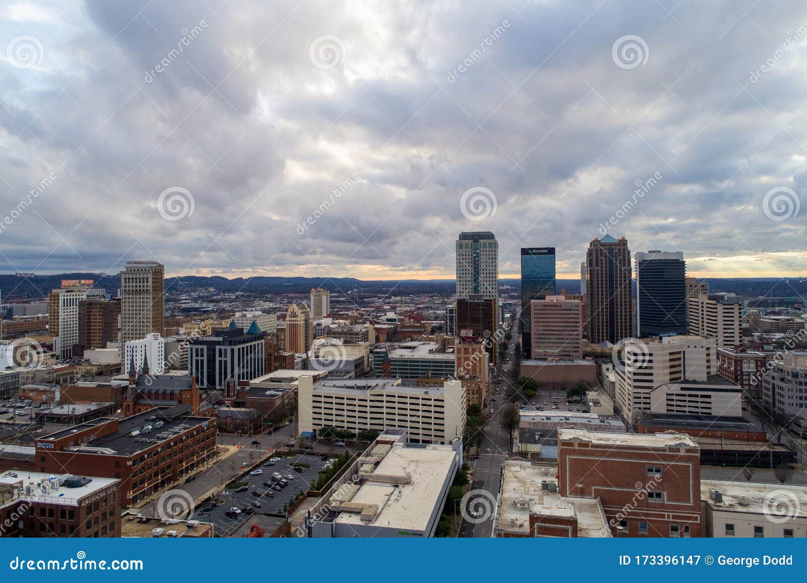 Downtown Birmingham Alabama Stock Image - Image of cityscape ...