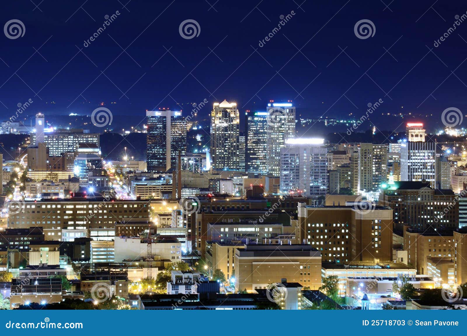 Downtown Birmingham, Alabama Stock Image - Image of rises, buildings ...