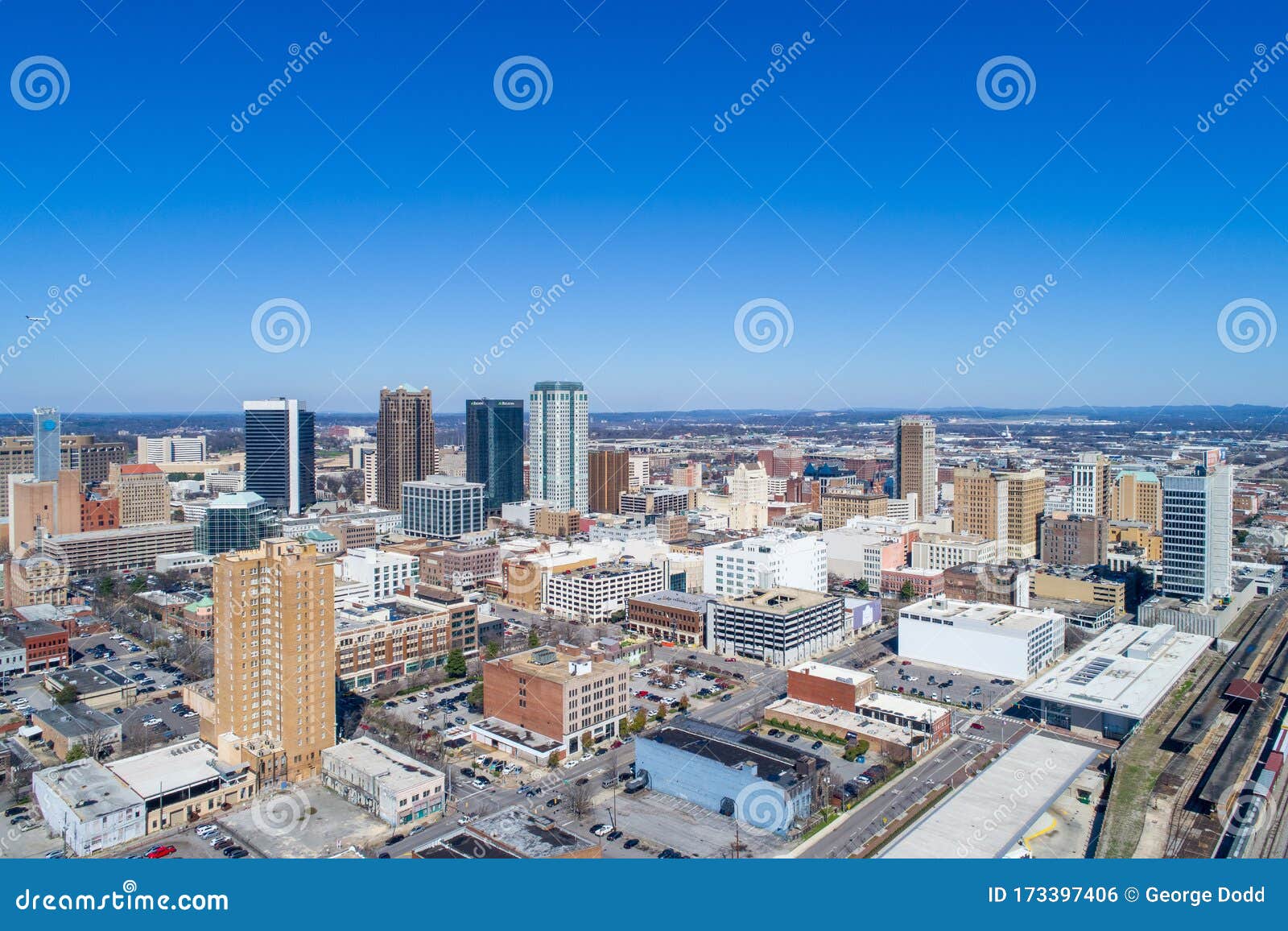 Downtown Birmingham Alabama Editorial Photo - Image of downtown, tower ...