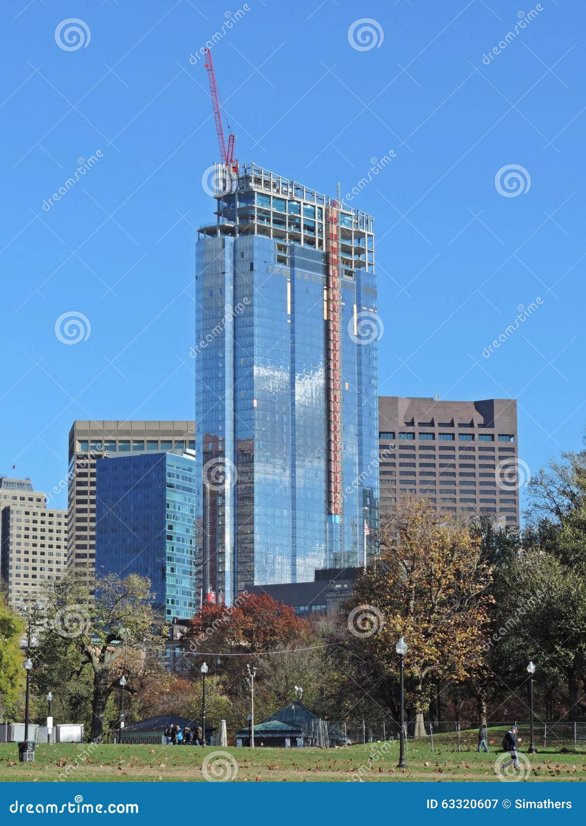 Downtown Boston Skyline Editorial Image | CartoonDealer.com #218064272