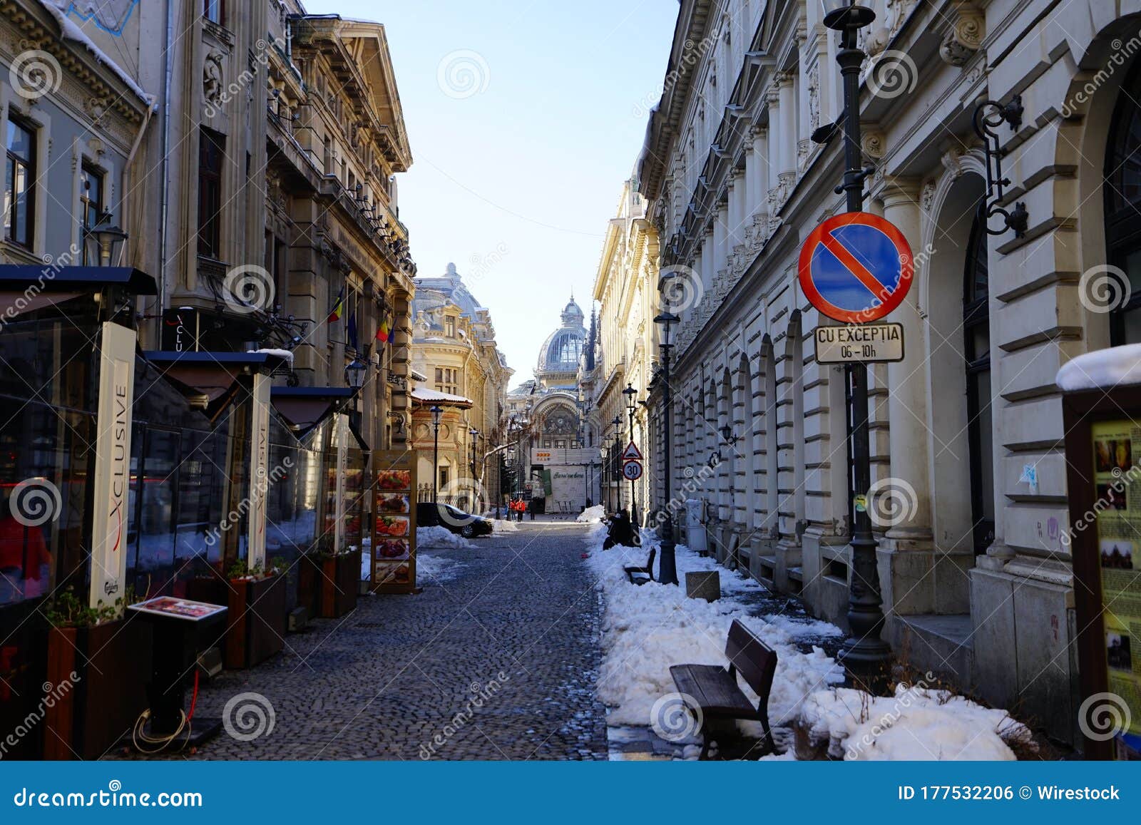Downtown Bucharest, Old City Center 2020 Editorial Photo - Image of ...