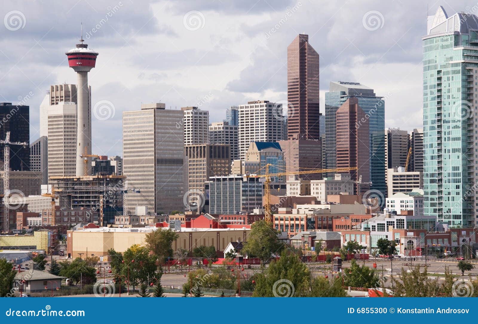 Downtown Calgary stock photo. Image of sightseeing, city - 6855300