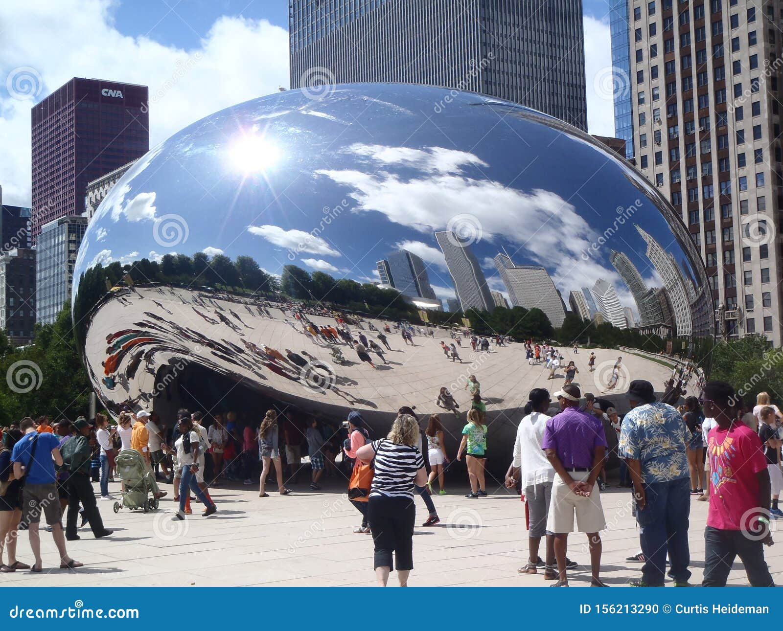 Distorted Reflection Of St Paul`s Cathedral, Reflected In Surface Of ...