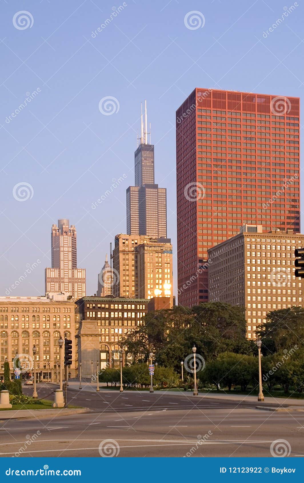 Downtown Chicago, Streets and Urban Life Stock Photo - Image of ...