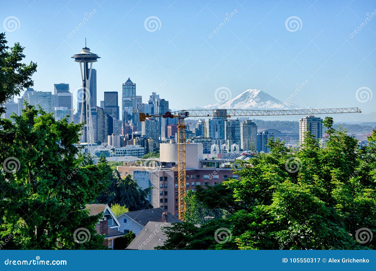 Downtown Cityscape View of Seattle Washington Editorial Photography ...
