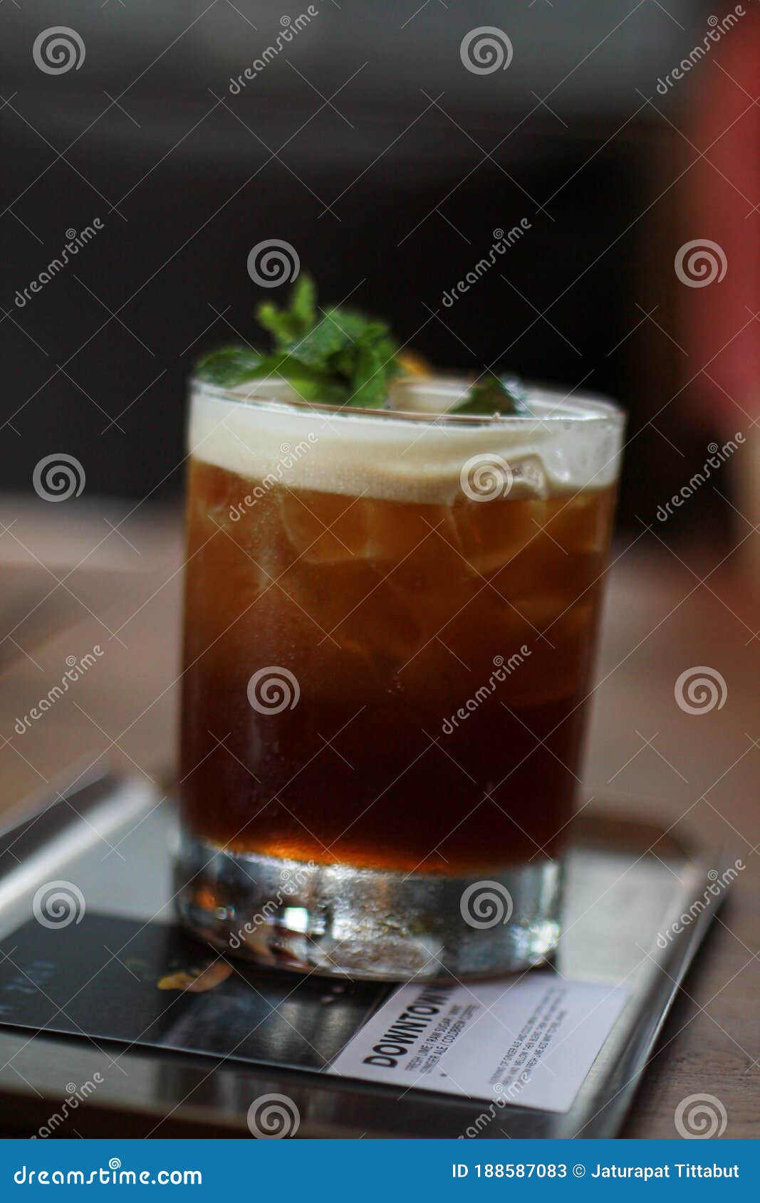 Downtown Cold Brew Coffee Refresh Stock Image - Image of americano ...