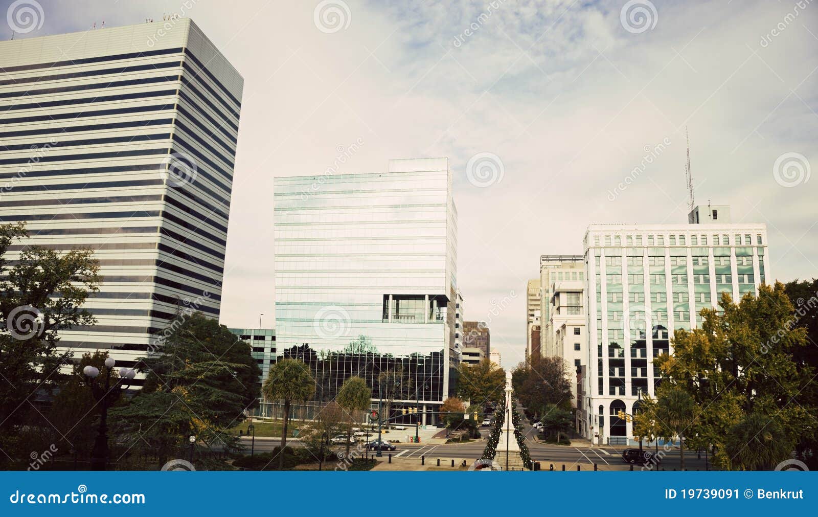 Downtown of Columbia stock image. Image of tree, cityscape - 19739091