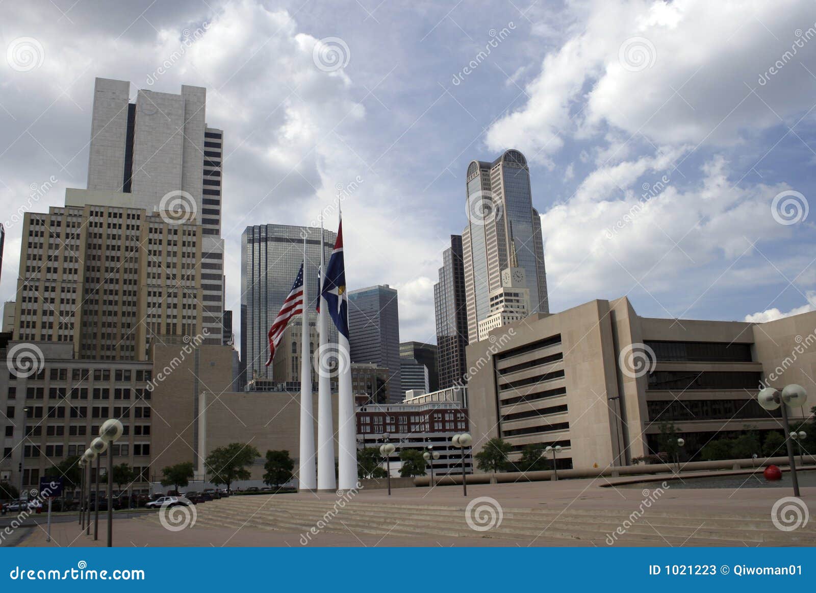 Downtown Dallas stock image. Image of downtown, american - 1021223