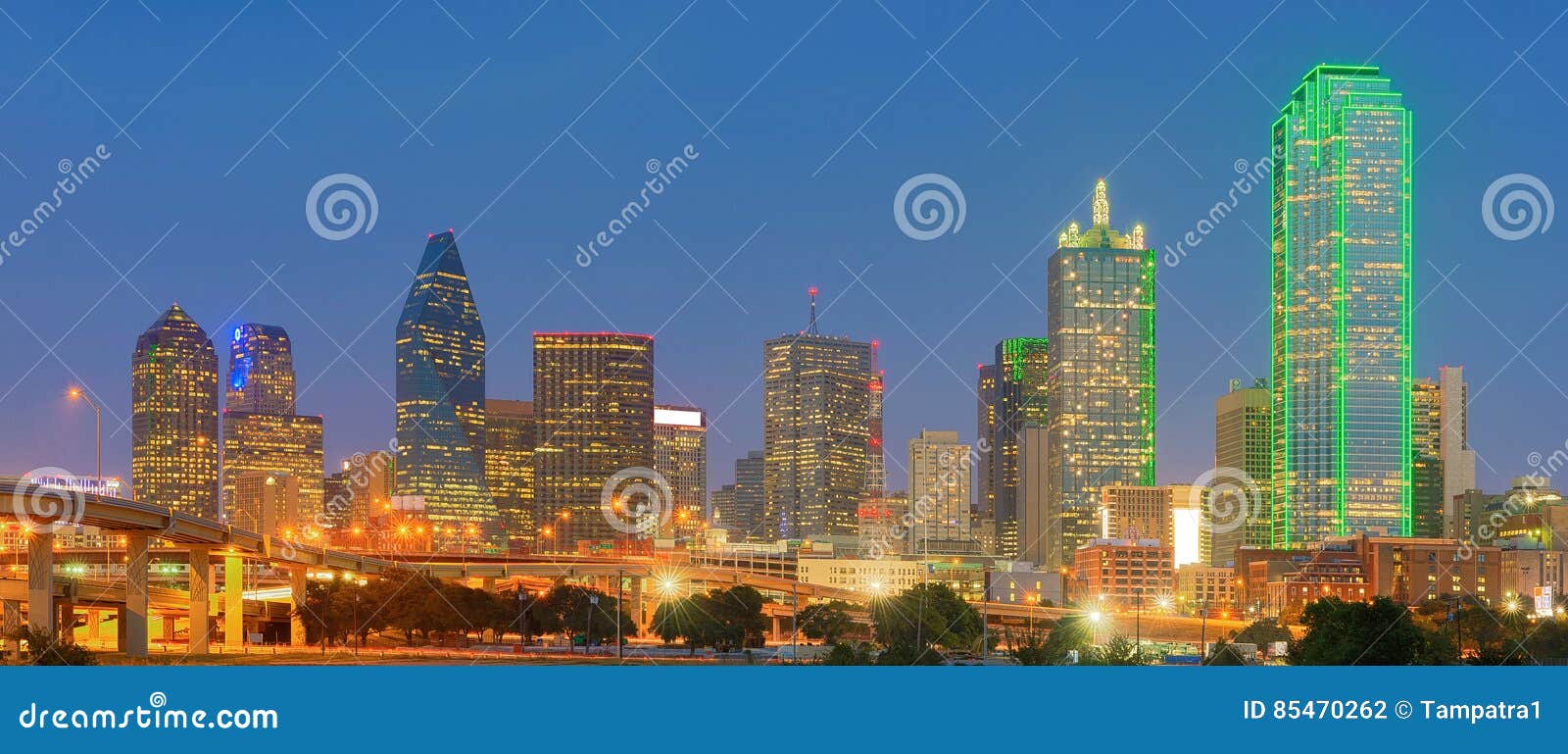 Downtown Dallas City, Texas, USA Stock Photo - Image of city, blue ...