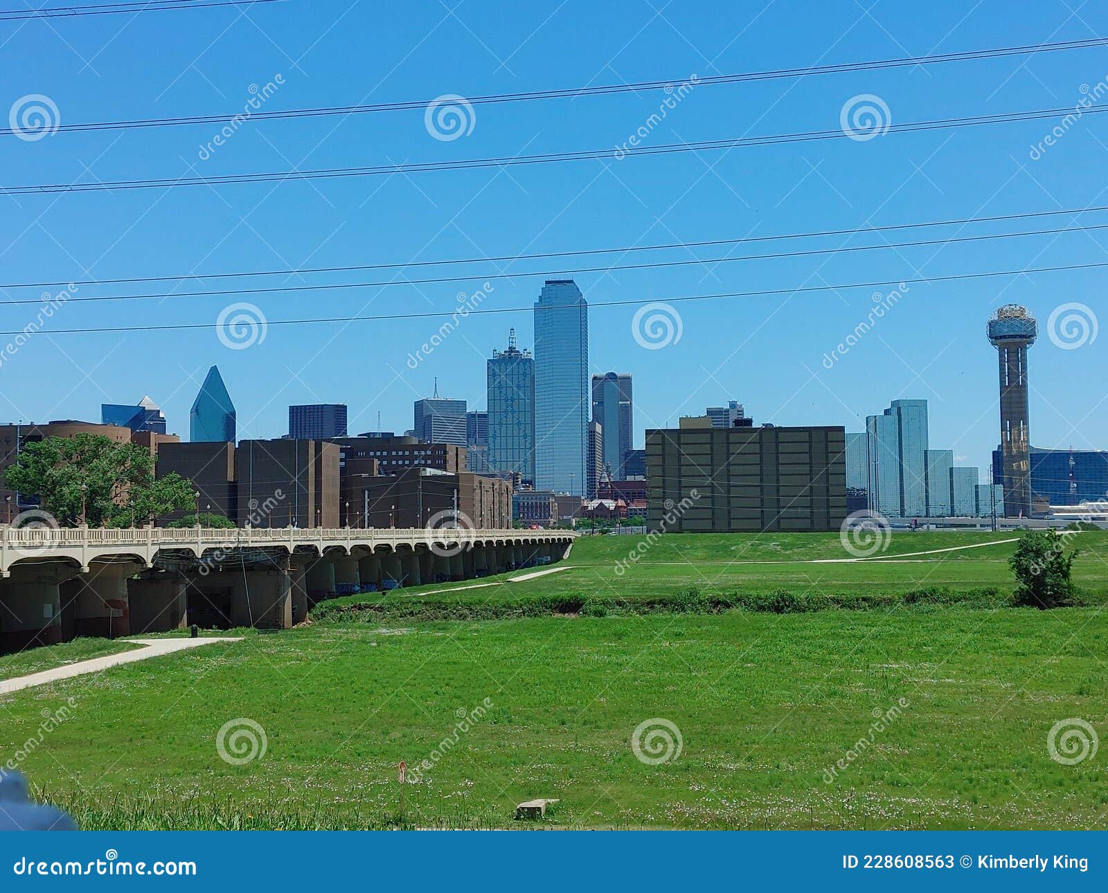 Downtown Dallas, Trinity stock image. Image of downtown - 228608563