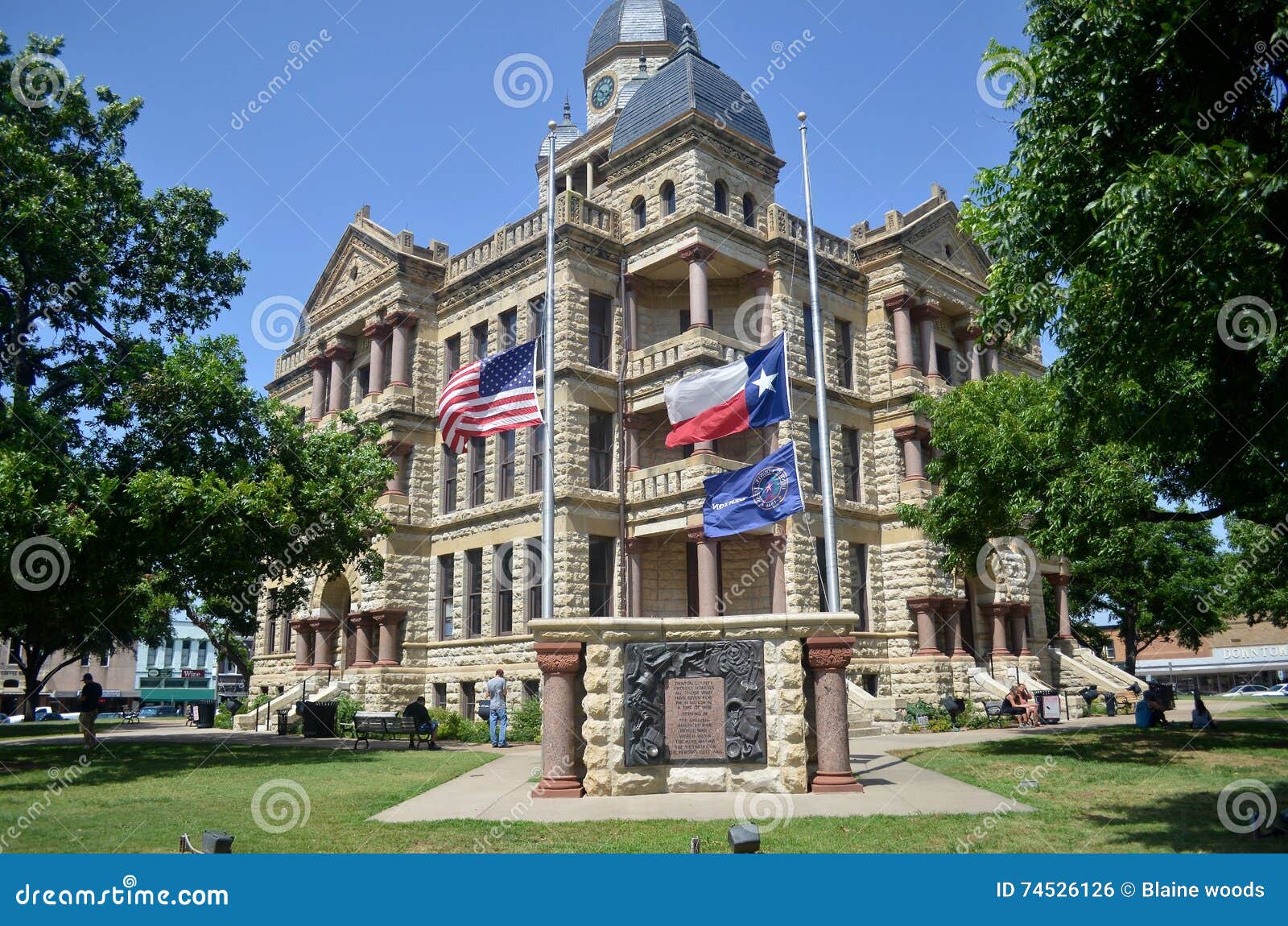Downtown Denton Courthouse editorial photo. Image of house - 74526126