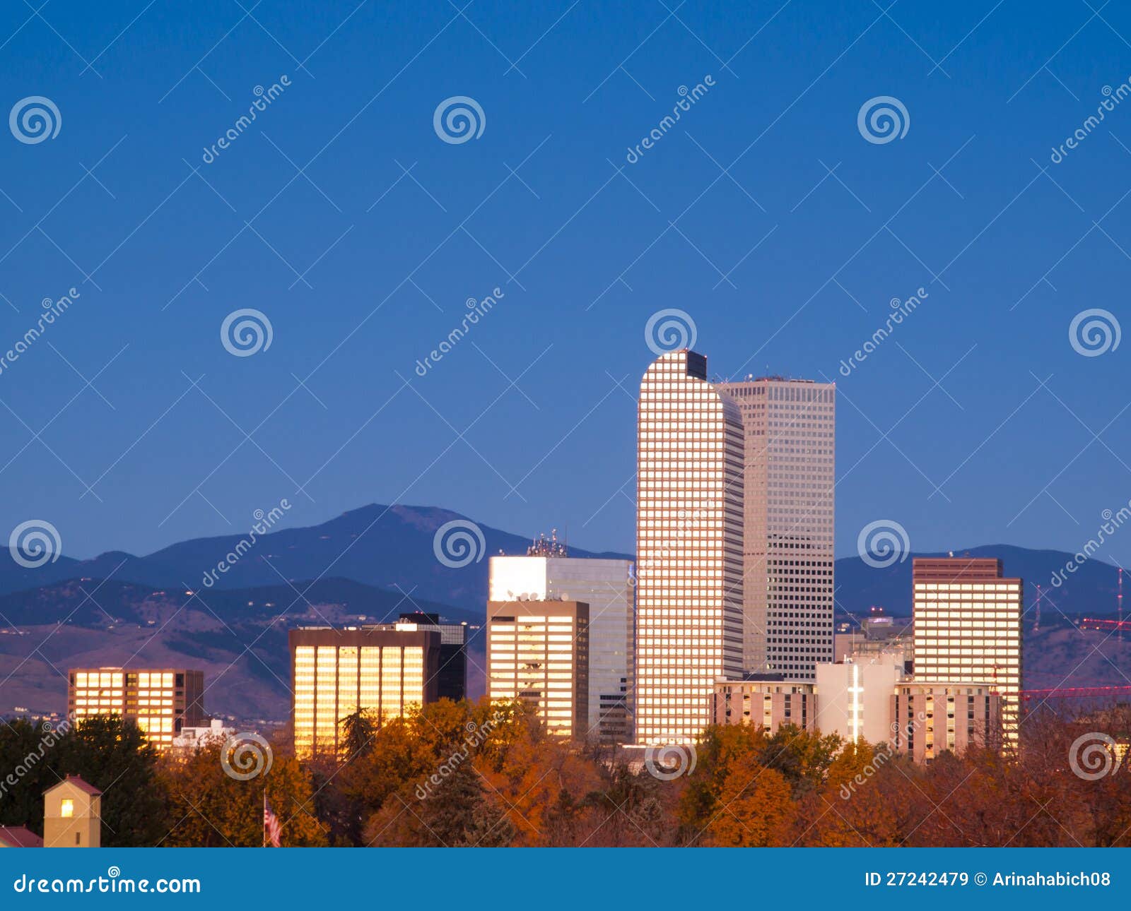 Downtown Denver stock image. Image of city, urban, colorado - 27242479