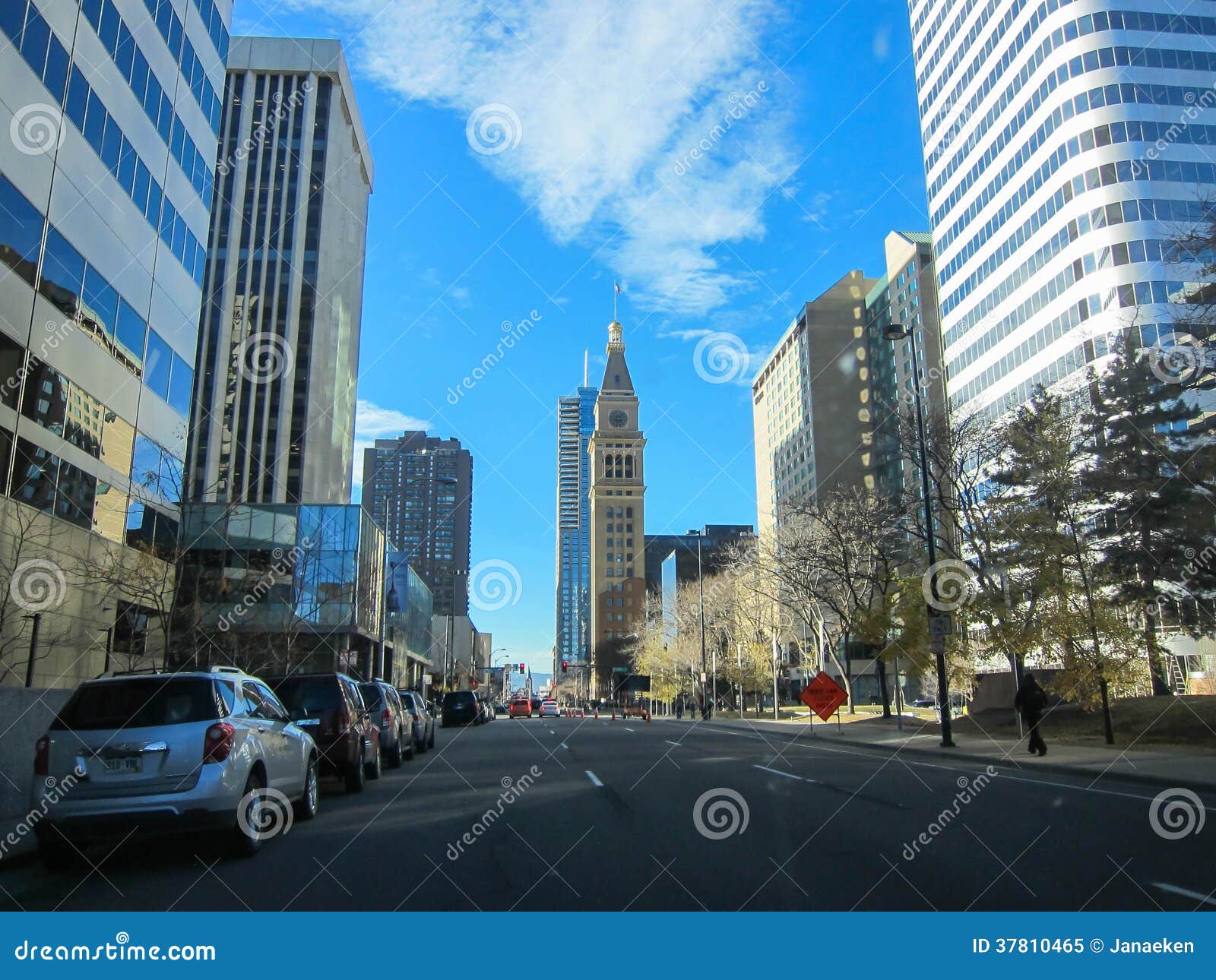 Downtown Denver, Colorado, USA Skyline Drone Aerial Editorial Image ...