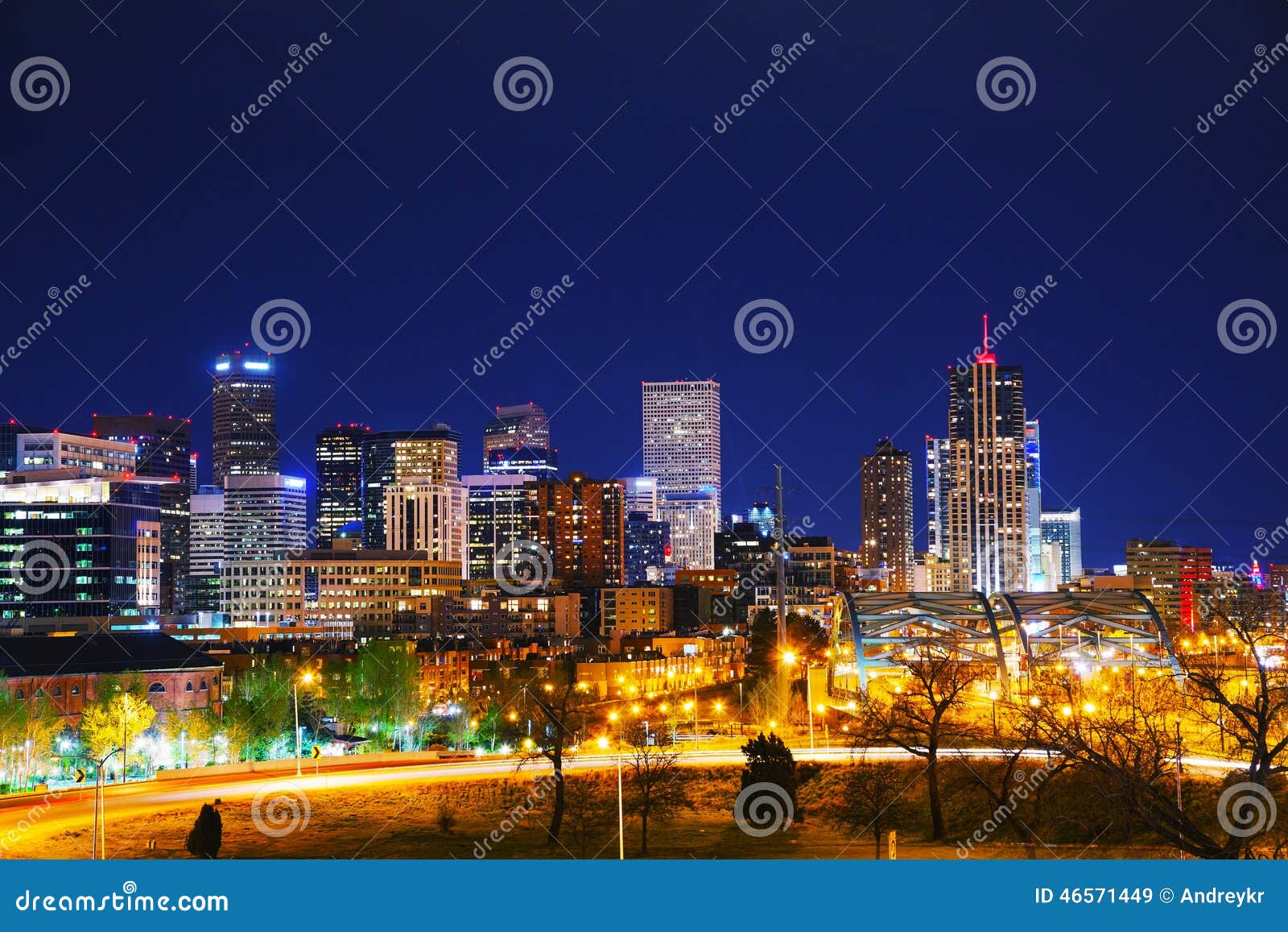 Downtown Denver, Colorado stock image. Image of states - 46571449