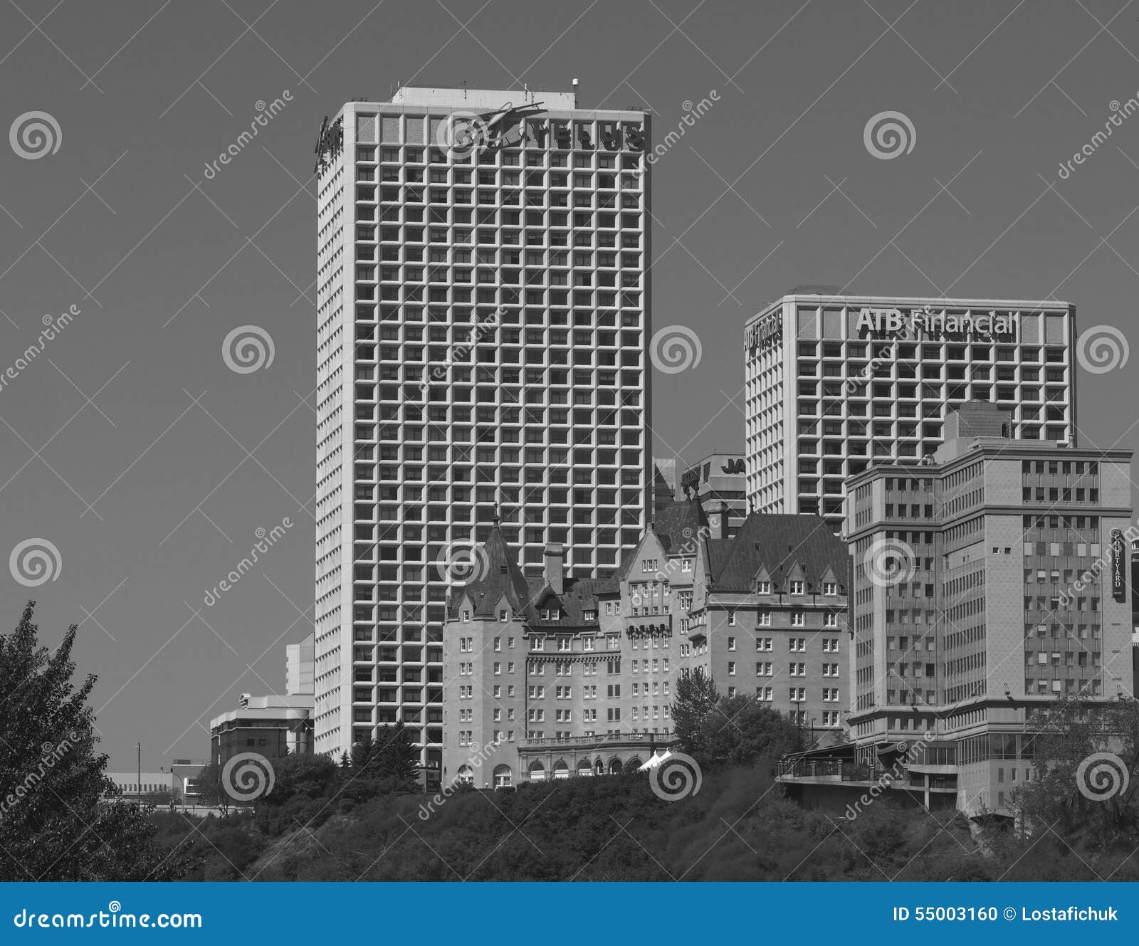 Downtown Edmonton editorial image. Image of worker, iconic - 55003160