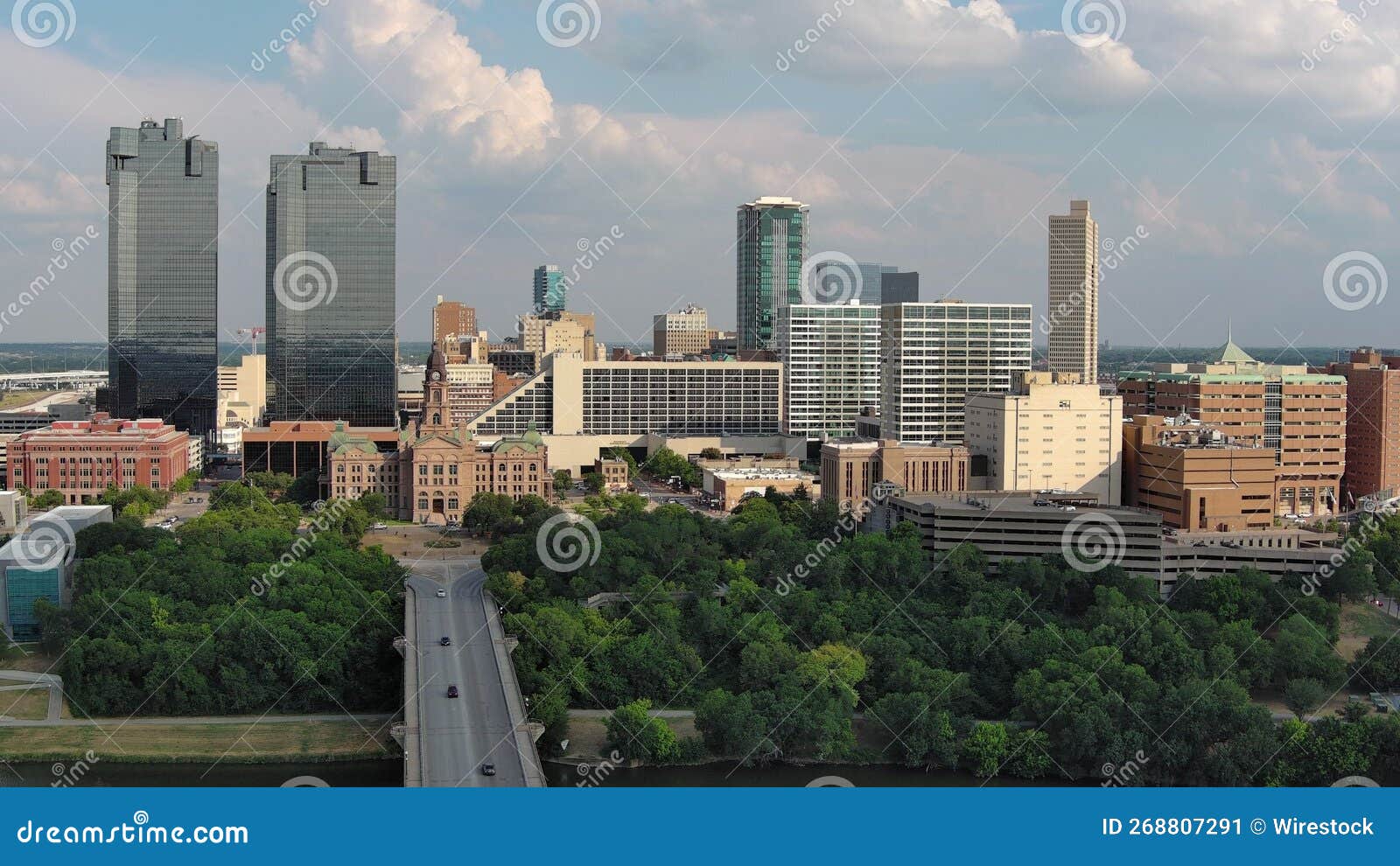 Downtown of Fort Worth during the Day Under the Clouds in the United ...