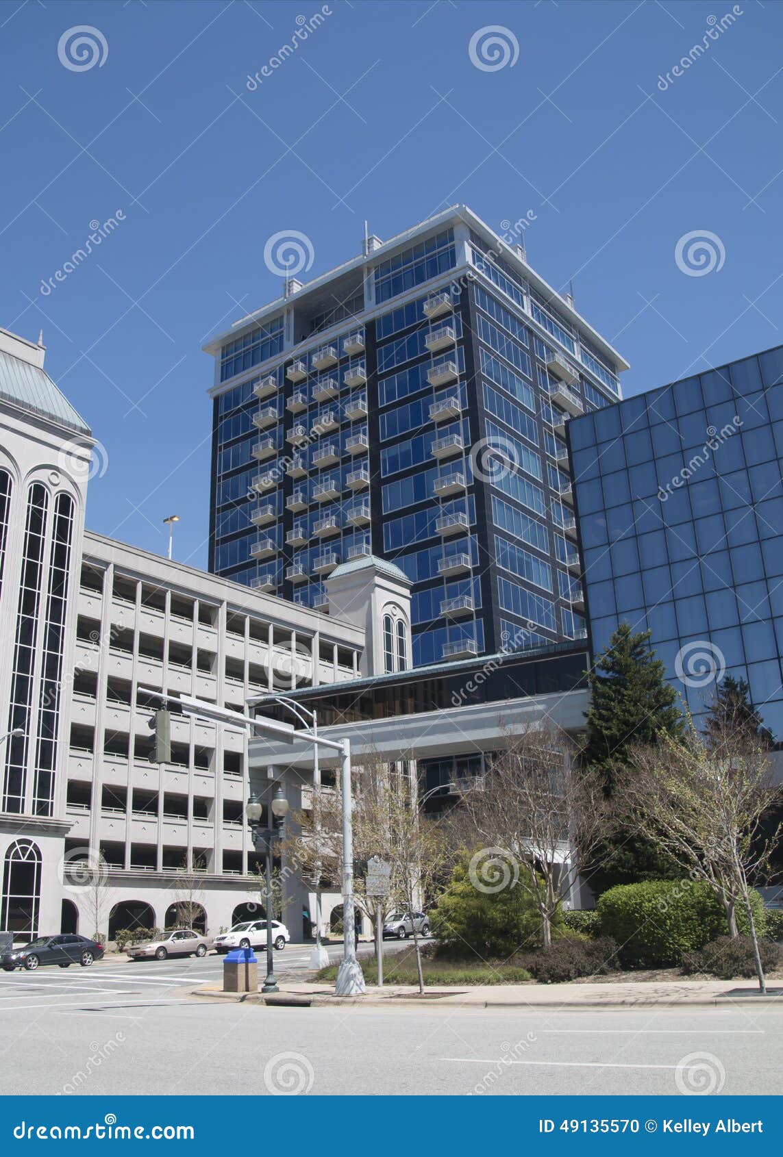 Downtown Greensboro, North Carolina Stock Photo - Image of skyline ...