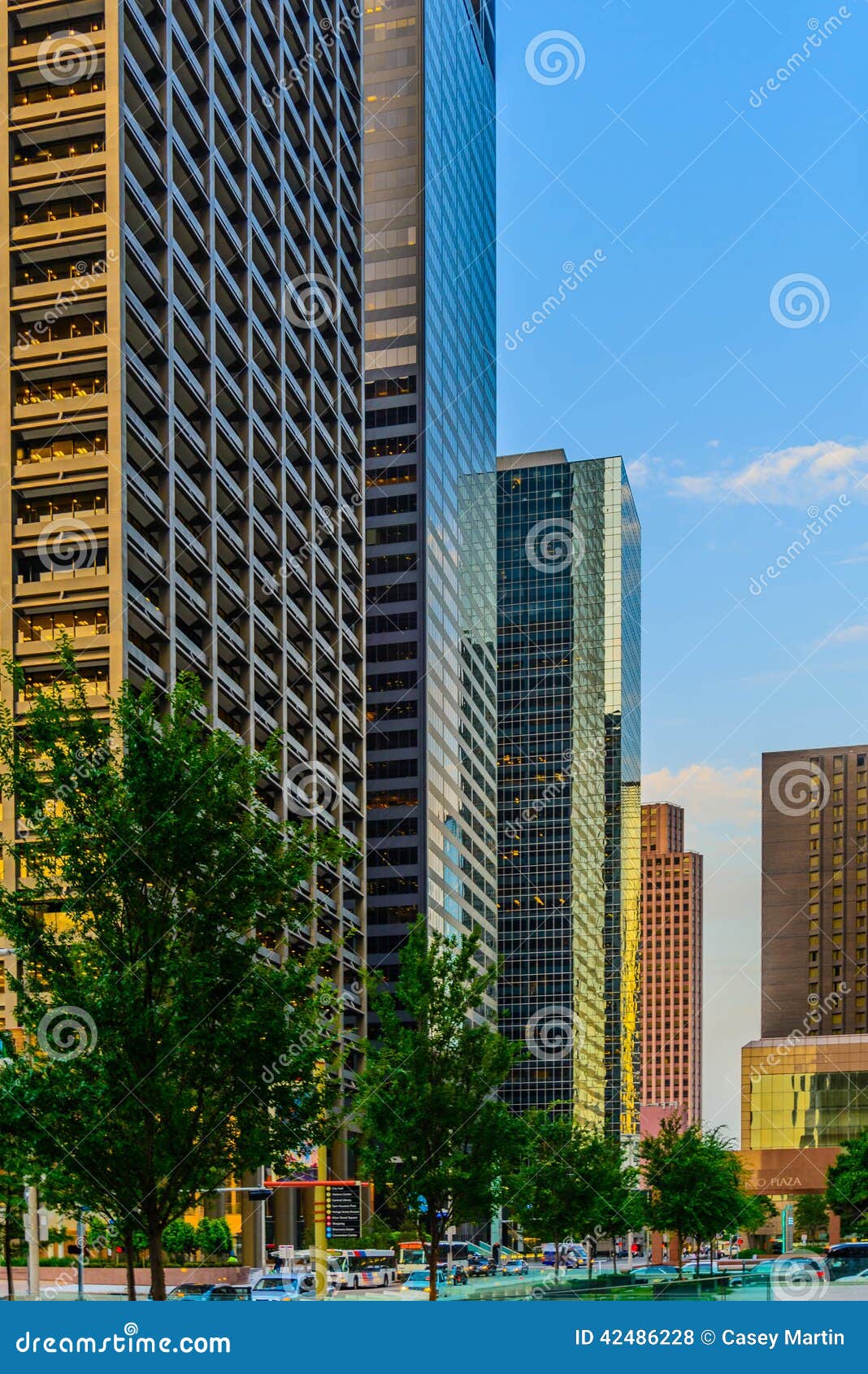 Downtown Houston buildings stock photo. Image of buildings - 42486228