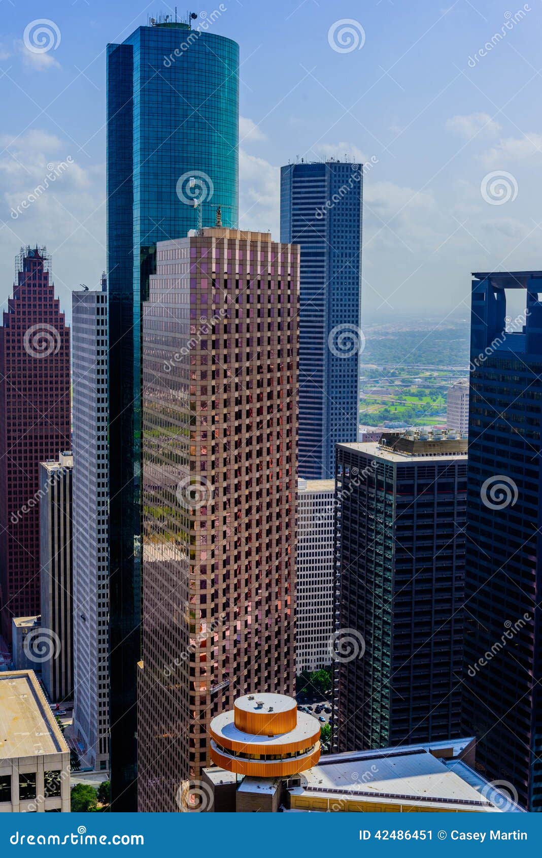 Downtown Houston buildings stock image. Image of houston - 42486451